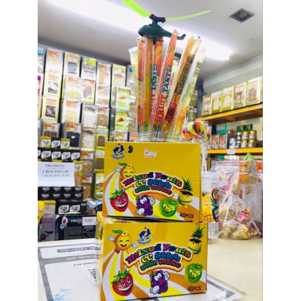 40S TWINFISH MIXED FRUIT CC STICK WITH TATOO HALAL | Shopee Malaysia