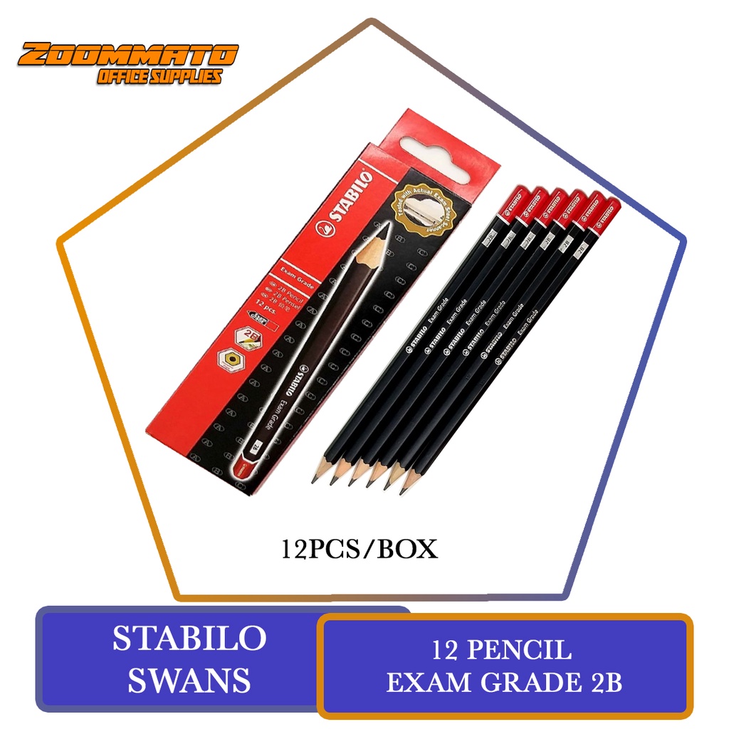STABILO 288/2B EXAM GRADE 2B GRAPHITE PENCIL (12 PCS) | Shopee Malaysia