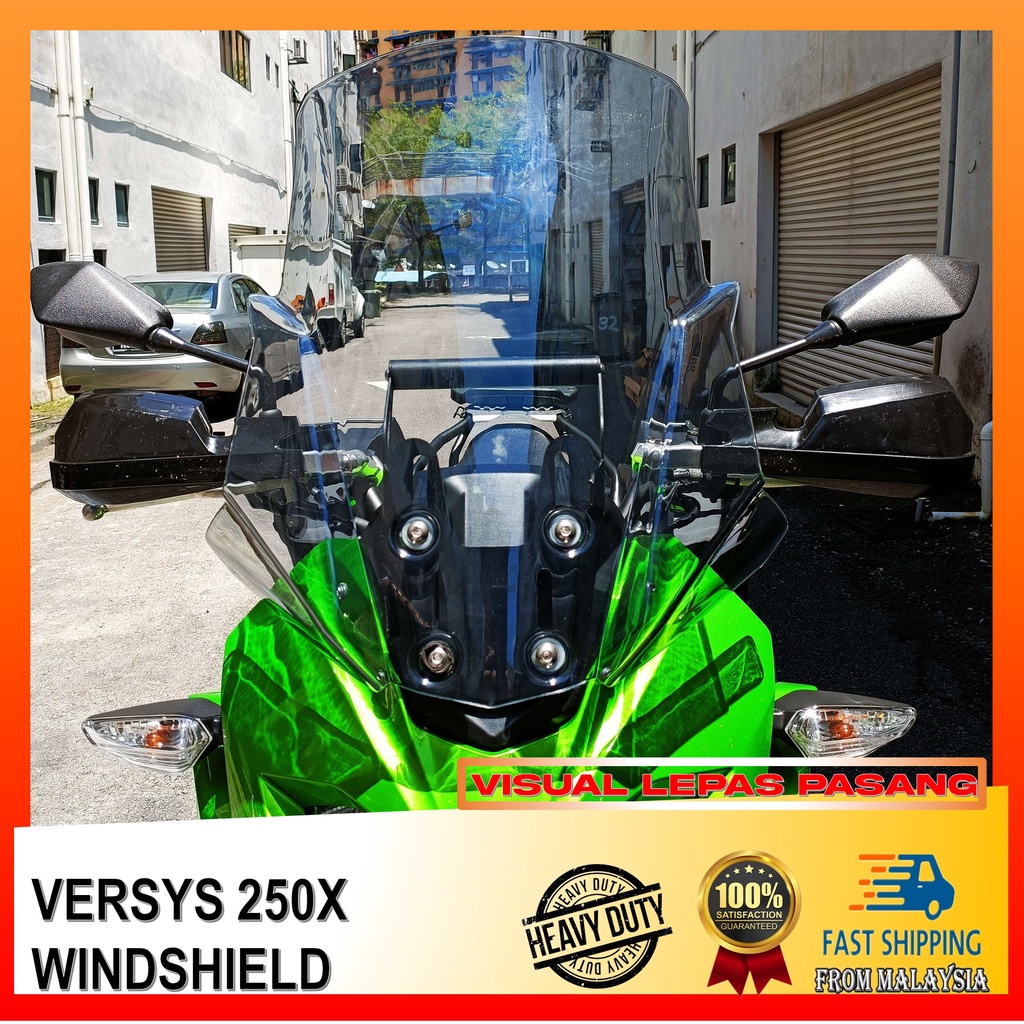 Kawasaki Versys X250 Versys 250 x High Quality Windshield 5mm thickness ...