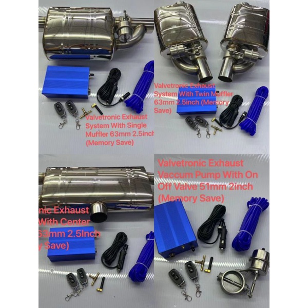 Universal Car Exhaust Muffler On Off Valve Valvetronic Vaccum Remote ...