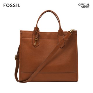 Fossil Female's Kyler Tote ( SHB3103210 ) - Brown Leather | Shopee Malaysia