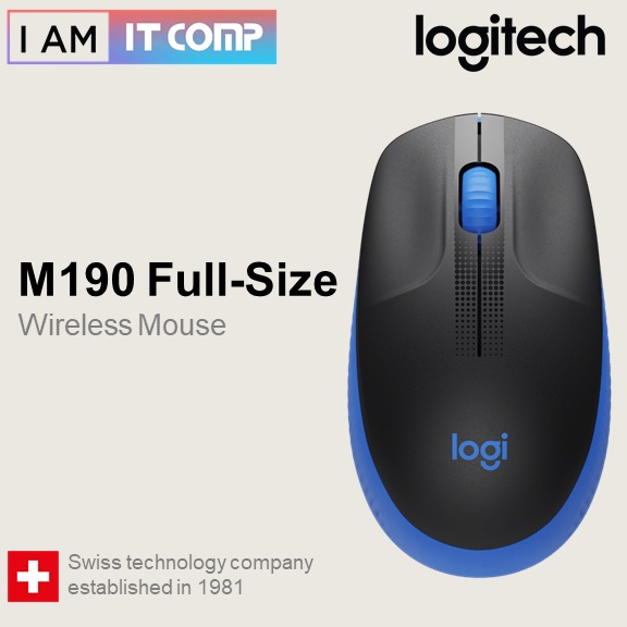 ( New Arrival ) Logitech M190 Full-Size Wireless Mouse - Graphite ...