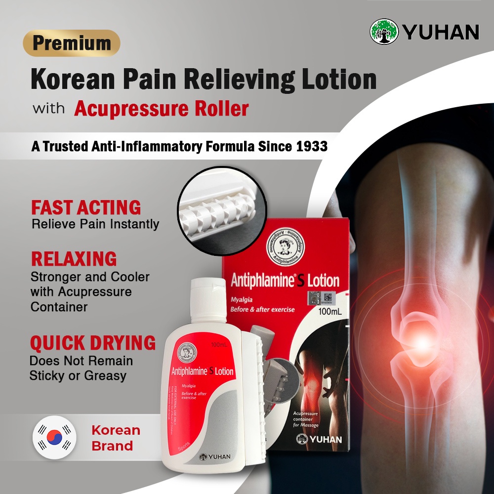 Yuhan S Antiphlamine Lotion 100ml Instant Muscle & Neck Pain Release ...