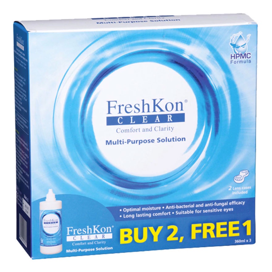 FRESHKON Clear Multi Purpose Solution 3 x 360ml | Shopee Malaysia