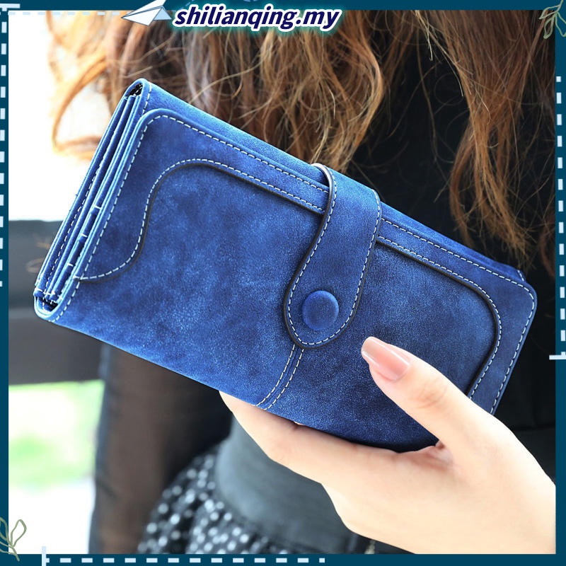 Women Multi-card Long Purse Big Bifold Wallet Lady Card Holder Clutch ...