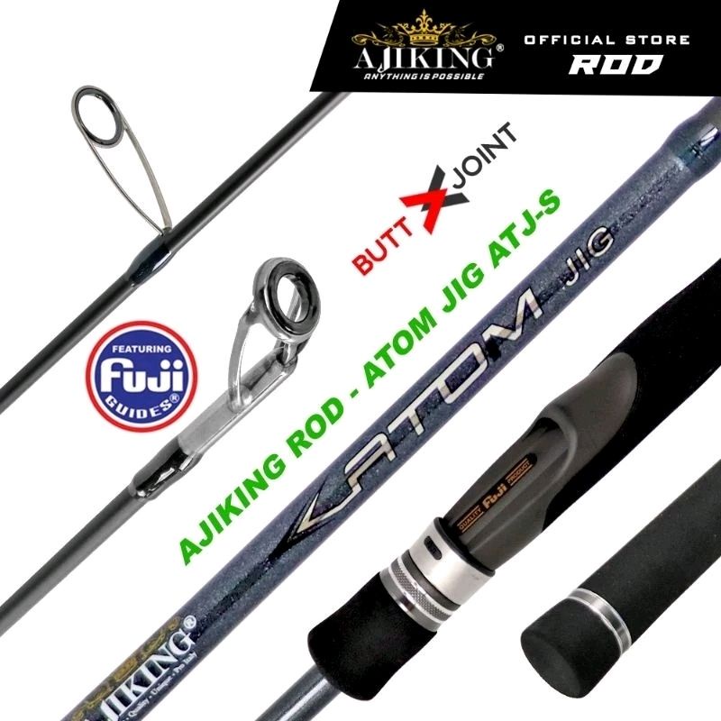 (FUJI) JORAN PANCING SPINNING AJIKING ATOM JIG ATJ SPINNING FISHING ROD ...