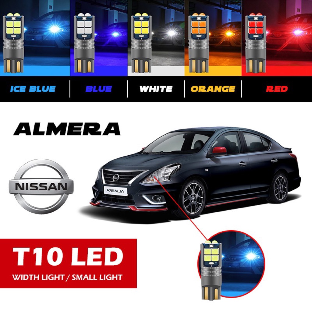 1PC Nissan Almera T10/W5W Bulb Small Headlight Dome Light Car Boot ...