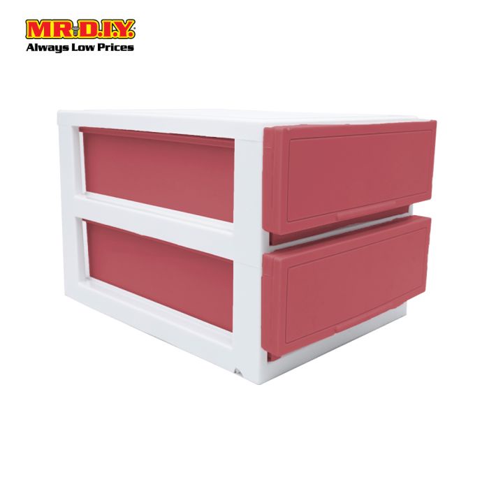 (MR.DIY) 2 Tier Plastic Drawer Cabinet Organizer | Shopee Malaysia