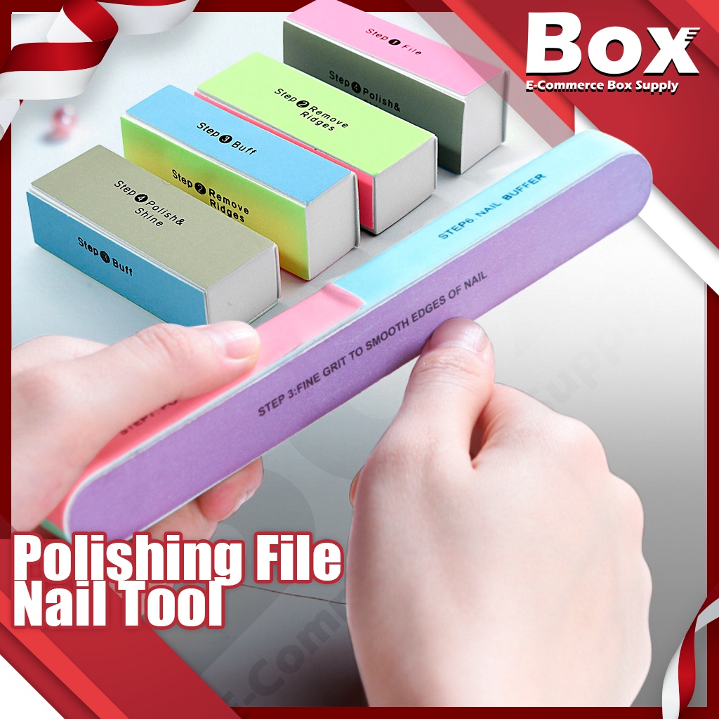 Four / Seven Sided Nail Buffer Nail Polishing Block Sanding Nail Art ...