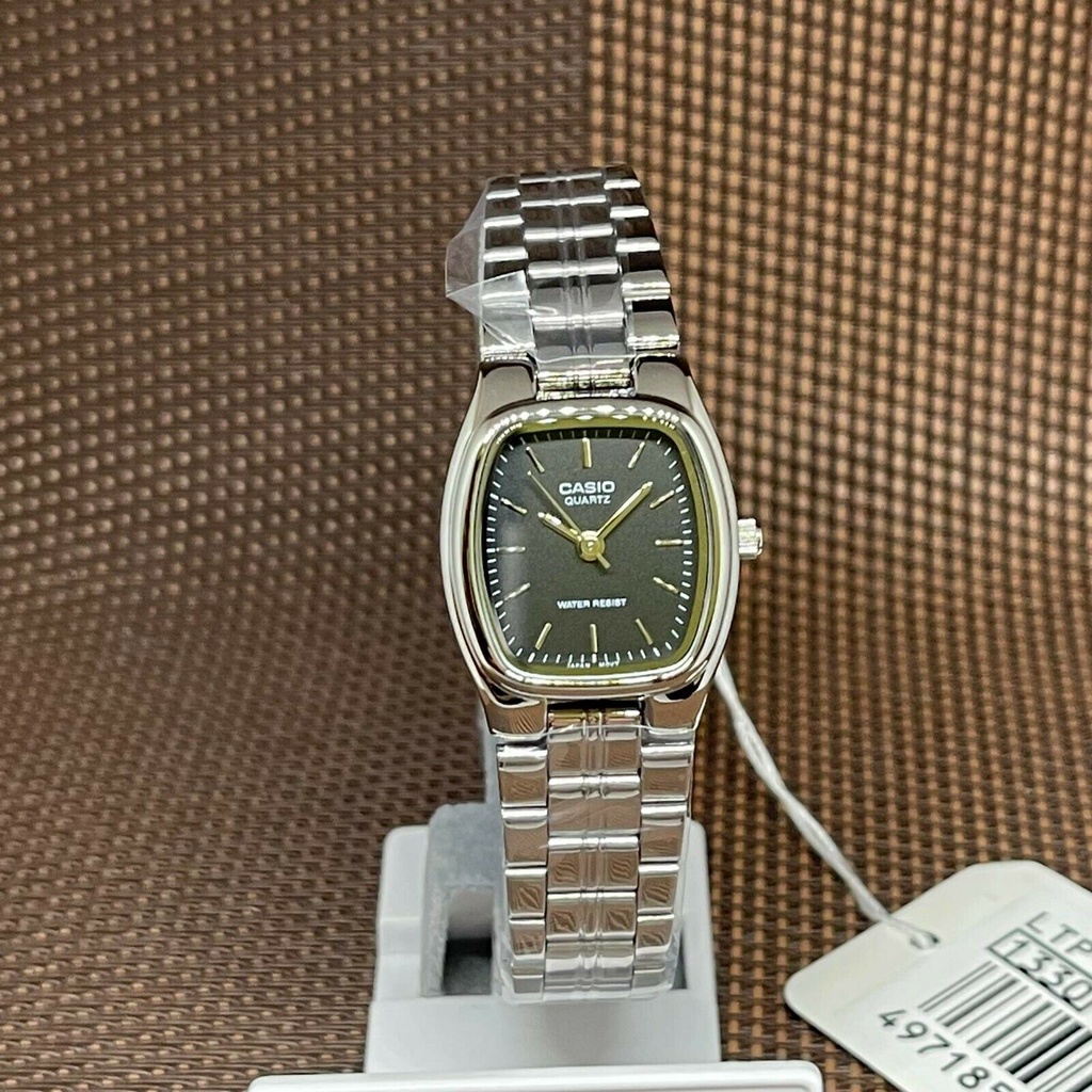 Casio LTP-1169D-1A Enticer Black Analog Quartz Stainless Steel Classic ...