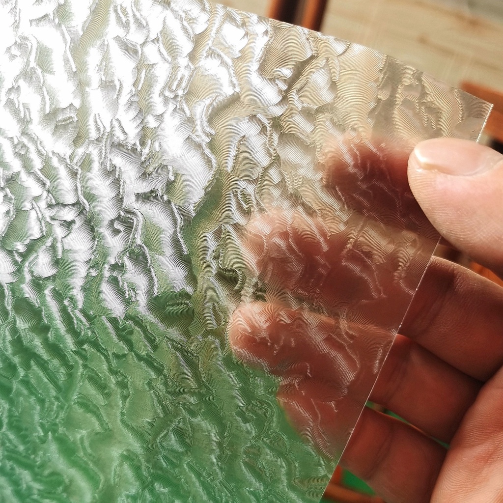 Water ripple glass film, balcony and window stickers, transparent and ...