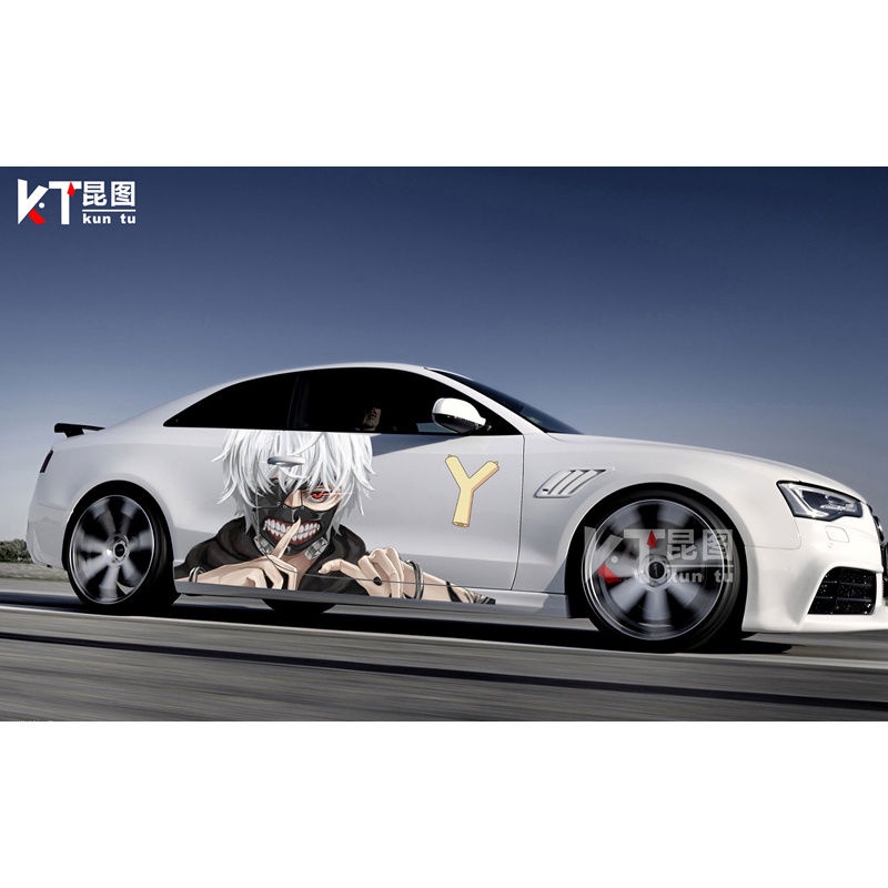 One Piece Luffy Sauron Car Stickers Dragon Ball Black Goku Anime Naruto ...