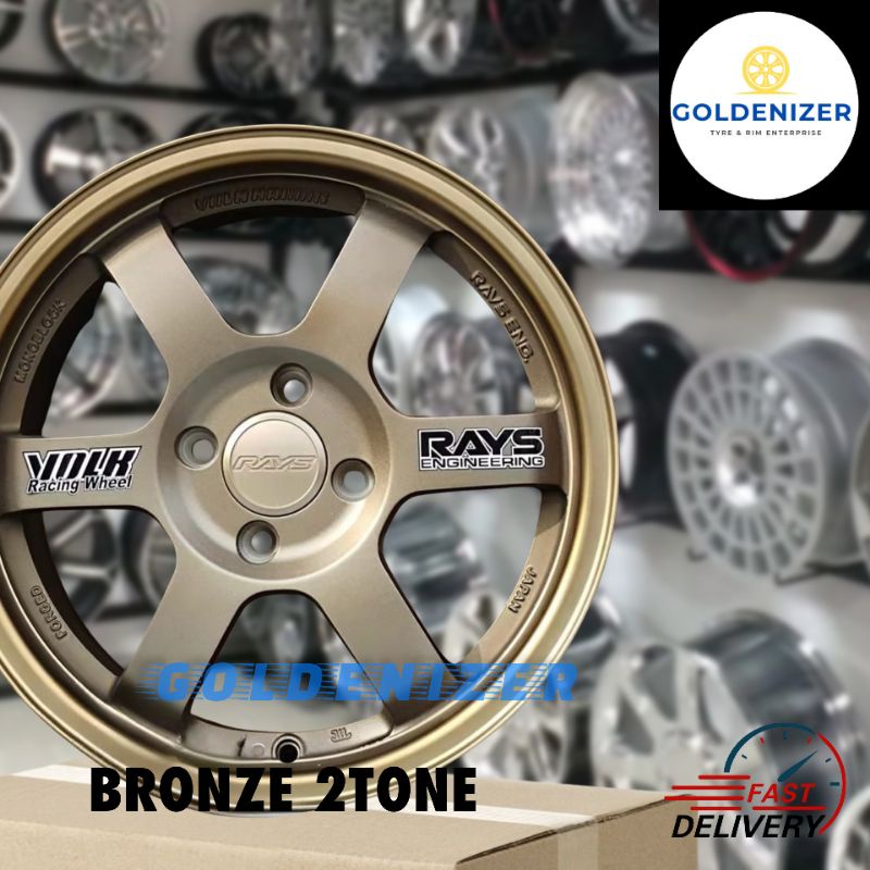 Rays sport rim 🛞kereta TE37 14inch 15 inch 16inch 17inch 14" 15" 16" 17 ...