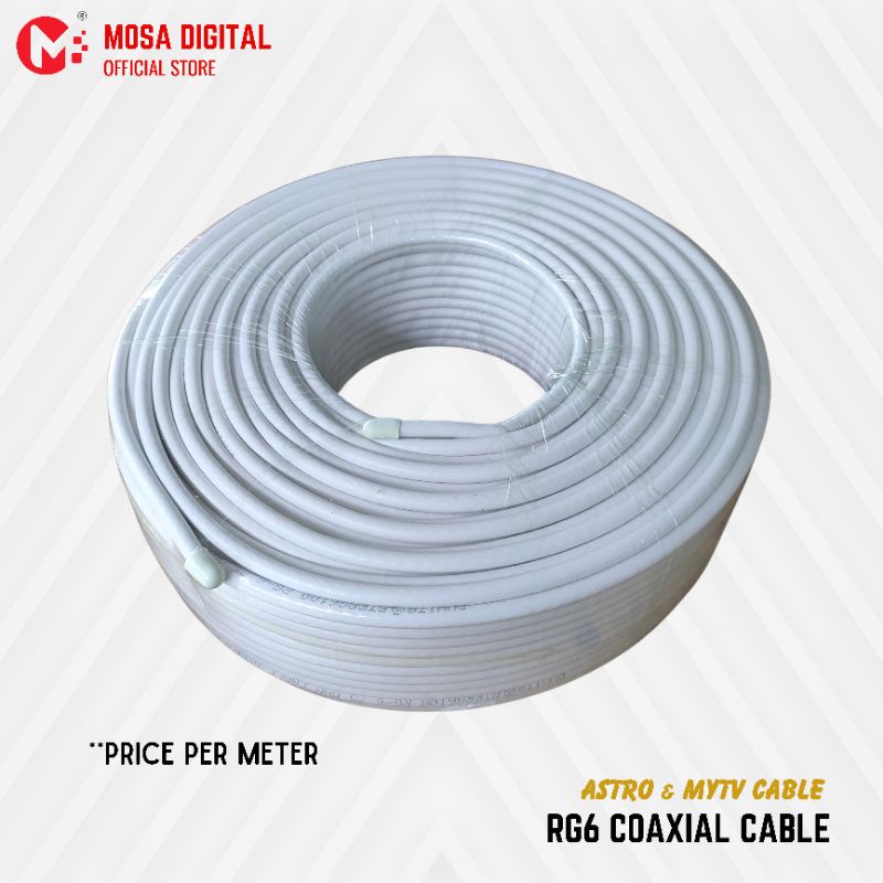 MOSA RG6 Coaxial Cable High Quality Kabel Astro Mytv Antena Antenna ...