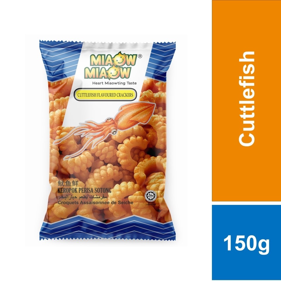 Miaow Miaow Cuttlefish Crackers 150g | Shopee Malaysia