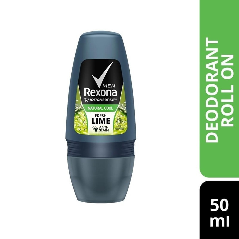 Rexona Men Natural Cool Fresh Lime Roll On 45ml | Shopee Malaysia