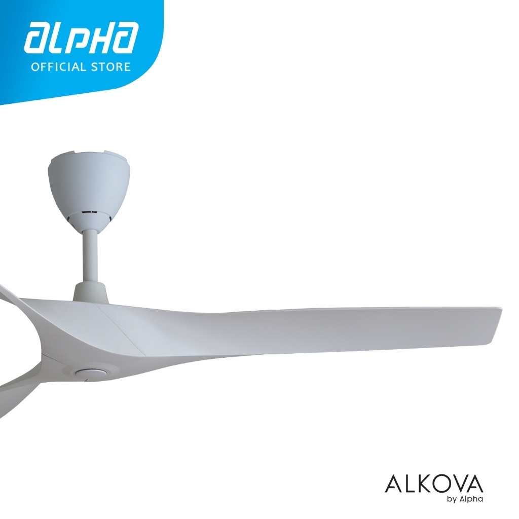 ALPHA Alkova AXIS DC Motor Ceiling Fan with 3 Blades 8 Speed Remote (56 ...