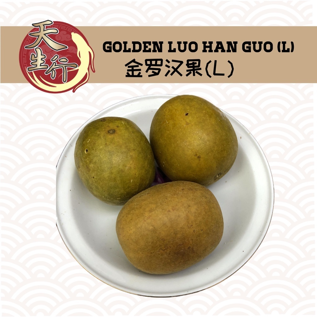 【Tien Sung】1pcs 金罗汉果 Golden Luo Han Guo (size-80pcs) | Shopee Malaysia