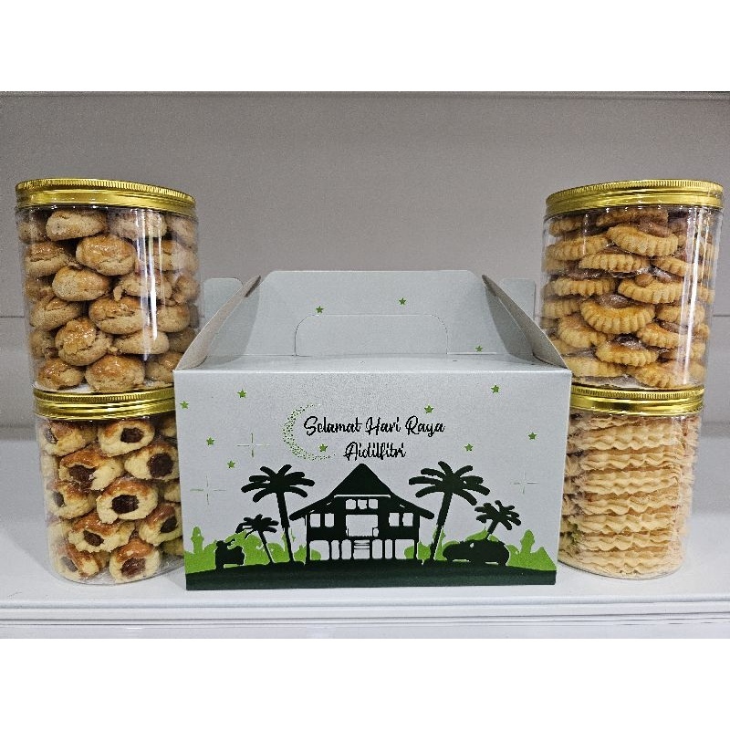 Biskut Raya Aidilfitri Kotak Gift / Kuih Raya Tart Nenas / Biskut ...