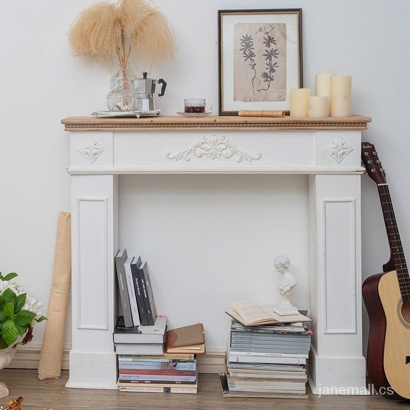 European Style Fireplace Simple Living Room Aisle Furnishings Retro ...