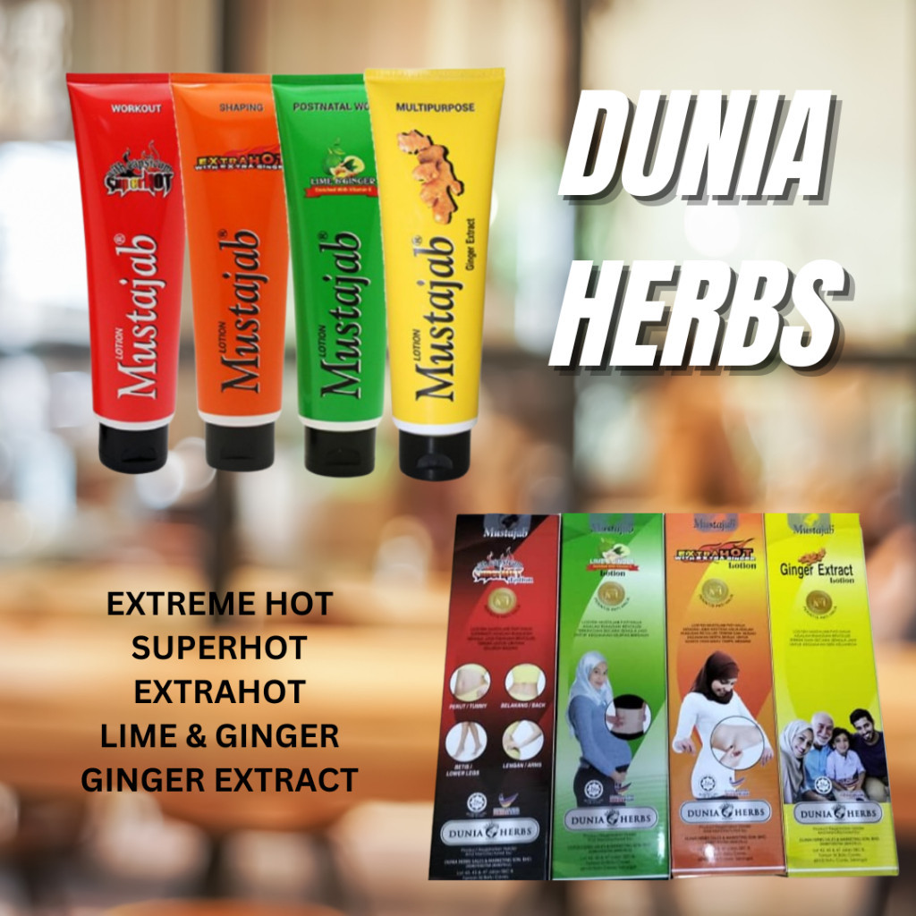 DUNIA HERBS MUSTAJAB LOSYEN 5 JjENIS (65ml & 130ml) | Shopee Malaysia