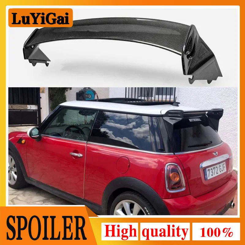 R56 JCW style Carbon Fiber Roof Spoiler For Mini Cooper Ver.2.11/2.12 ...