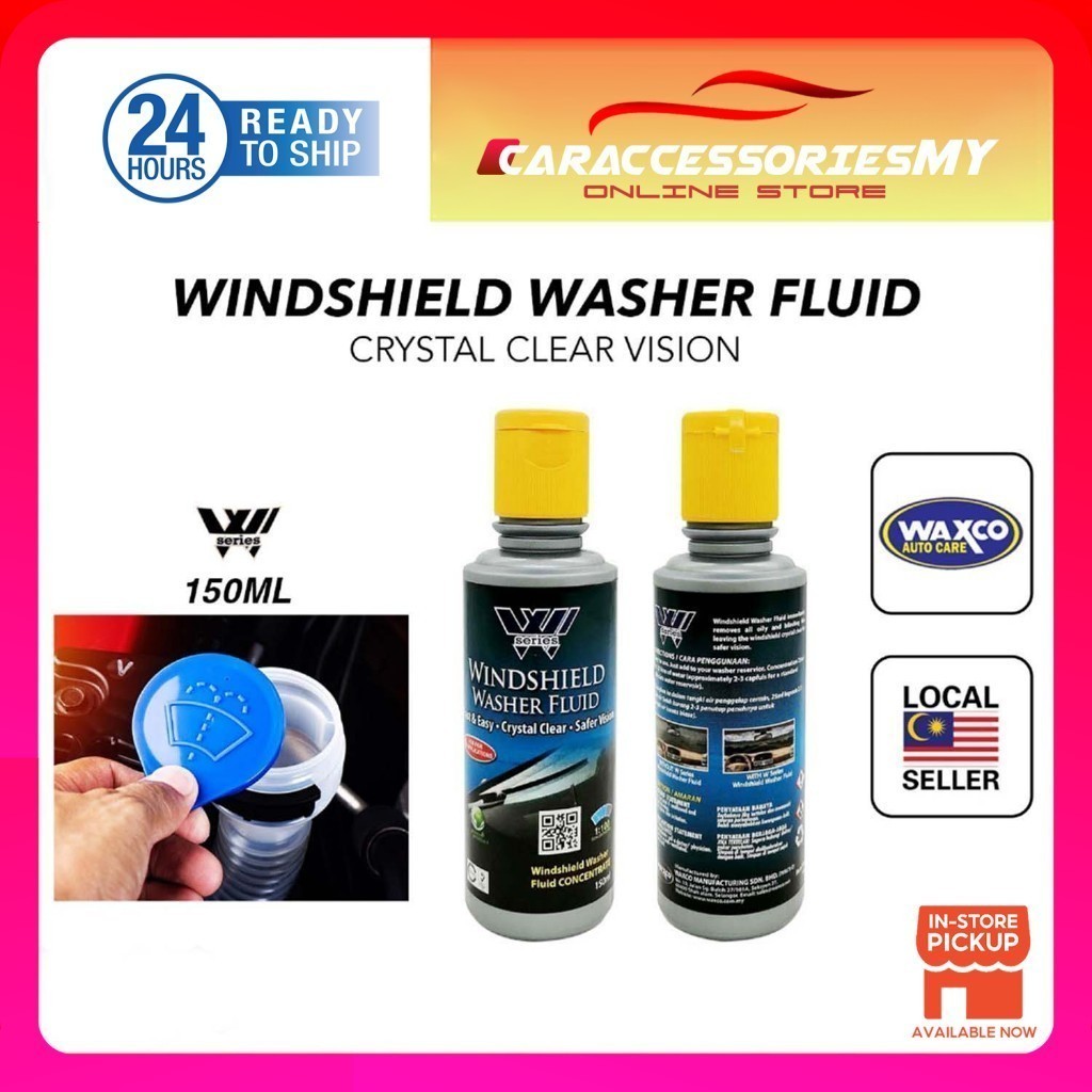 Waxco W SERIES Windshield washer fluid 150ml car wiper tank windscreen ...