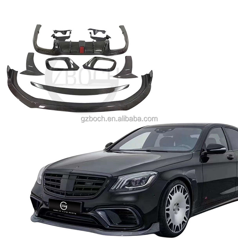 Car spoilers for Benz W222 S63 S65 AMG facelift Bra bus model rear car ...
