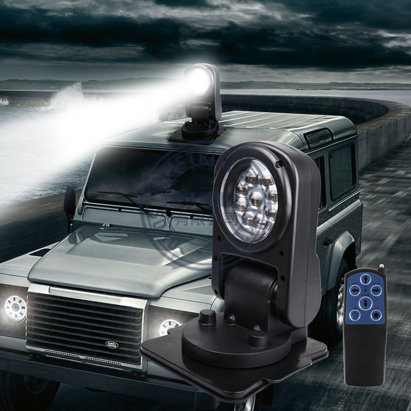 OVOVS LED Marine Remote Control Searchlight Spotlight 45w 360 Degree ...