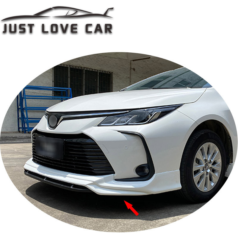 FOR 2019 2020 2021 TOYOTA COROLLA ALTIS CAR BODY KIT FRONT BUMPER LIP ...