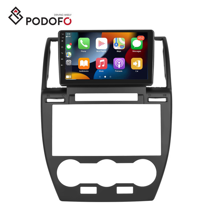 Podofo 2 Din 9Inch Android Car Radio Carplay Android Auto For Land ...