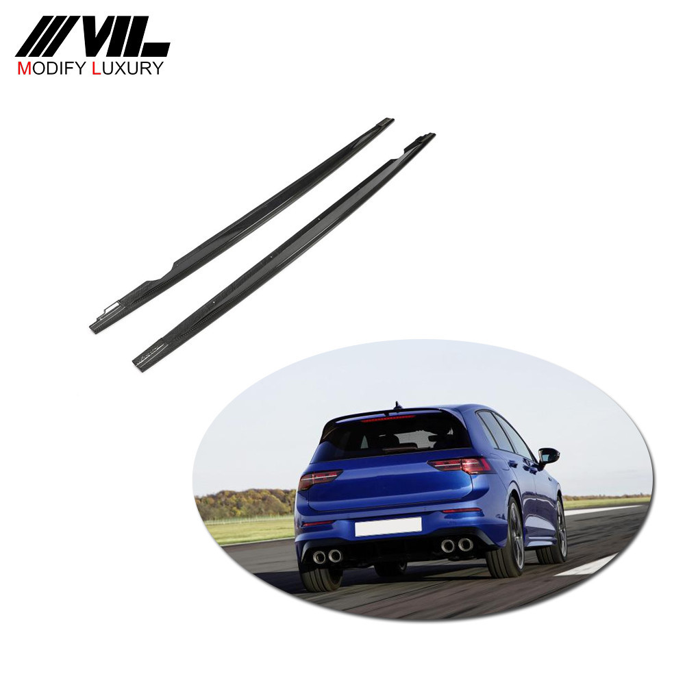 Carbon Fiber Side Skirts for VW GOLF R MK8 2021-2022 | Shopee Malaysia