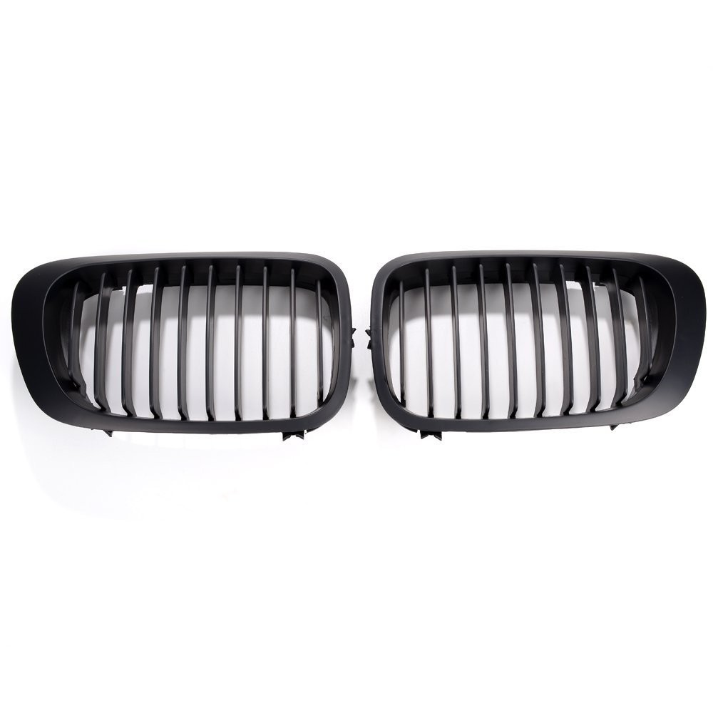 Front Kidney Grill Single Slat Racing Grille For BMW 3 Series E46 2 ...