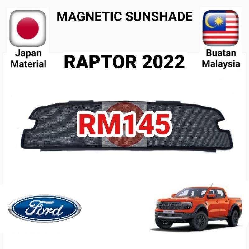 Ford Ranger Raptor 2022 Present Rear Windscreen Premium Sunshade (1 pc ...