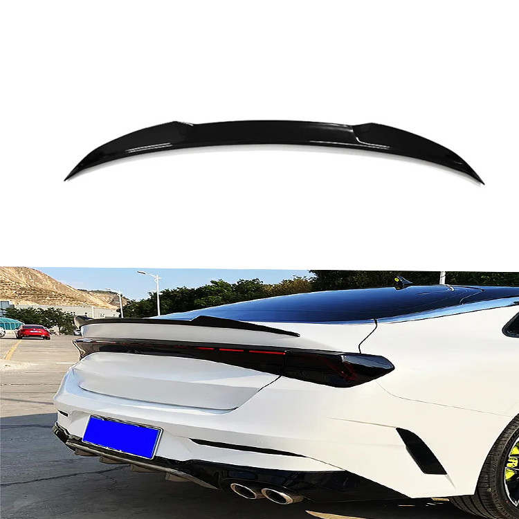 Glossy Black/Carbon Fiber Rear Wing Lip Car Rear Trunk Boot Lip Spoiler ...