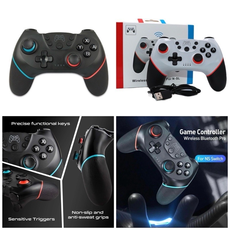 Nintendo Switch Pro Controller Bluetooth Wireless Controller Vibration ...