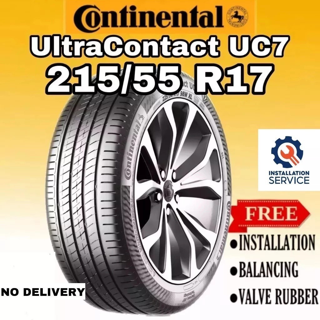 [Installation] Continental 215/55-17 ULTRA CONTACT UC7 (Year 2023) | Shopee Malaysia
