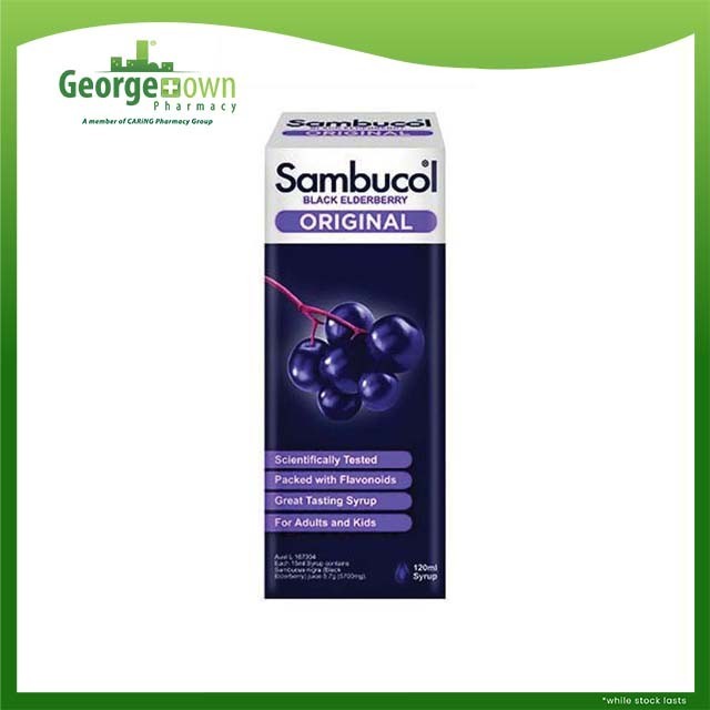 SAMBUCOL ORIGINAL BLACK ELDERBERRY 120ML | Shopee Malaysia