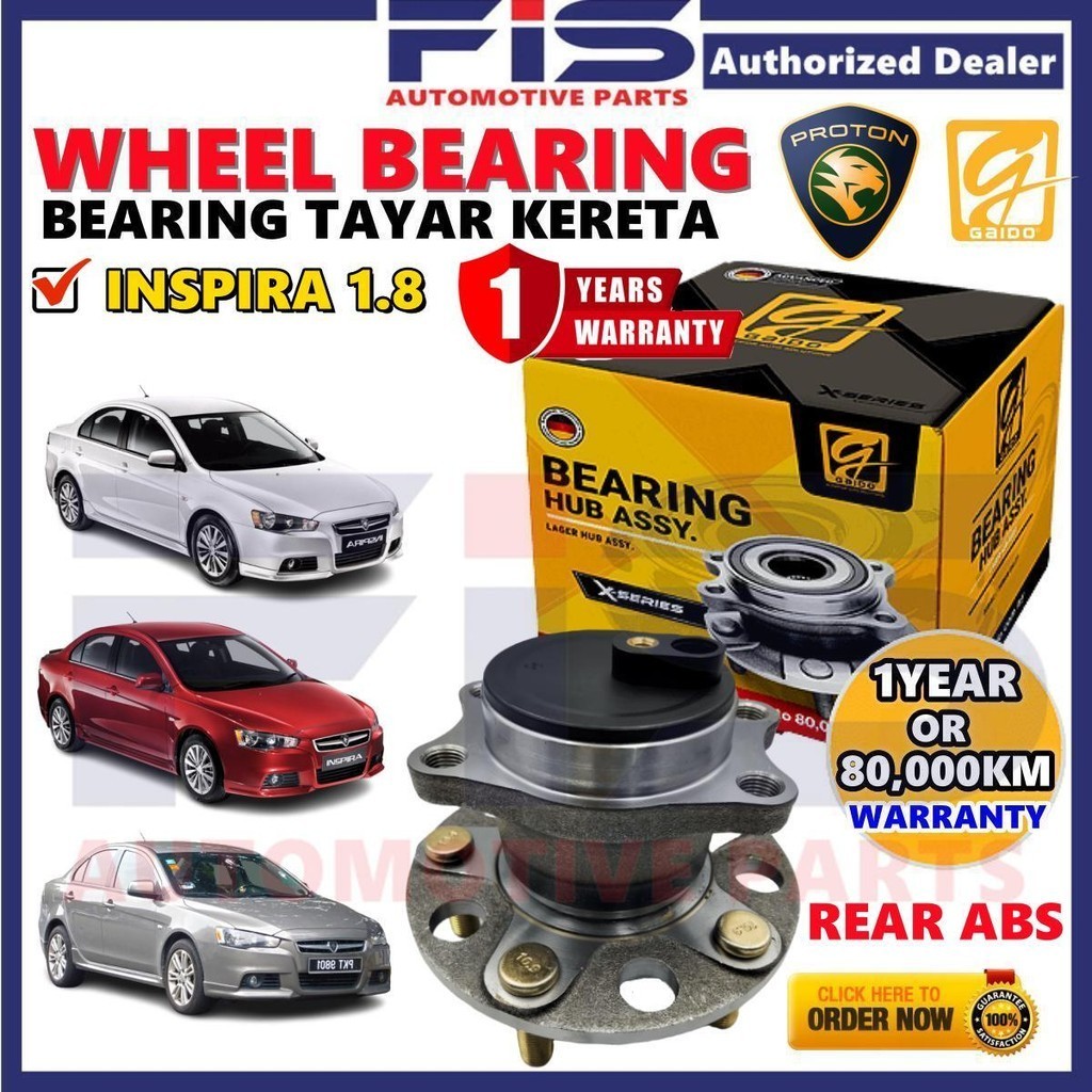 FIS Gaido Front Rear Wheel Bearing Hub Proton Inspira 1.8 Depan ...