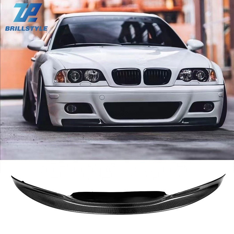 CSL Style Carbon Front Bumper Lip Front Spoiler for BMW E46 M3 Chin ...