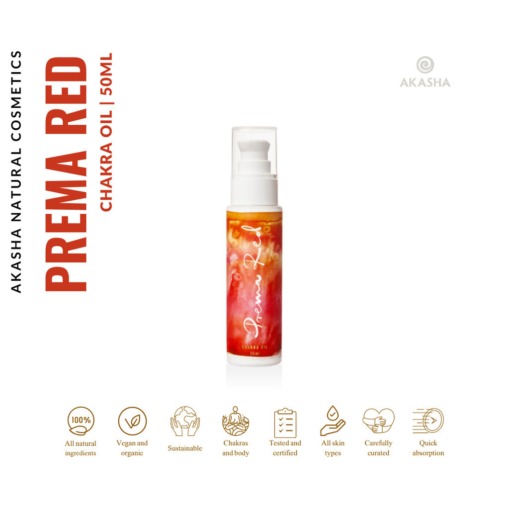 Akasha Natural Cosmetics Prema Red 50ml | Shopee Malaysia