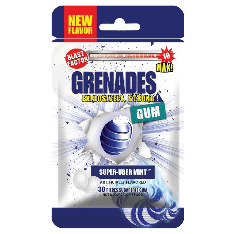 GRENADES Variety Pack Gum: Explosive Mint, Fruit & Citrus Flavors ...