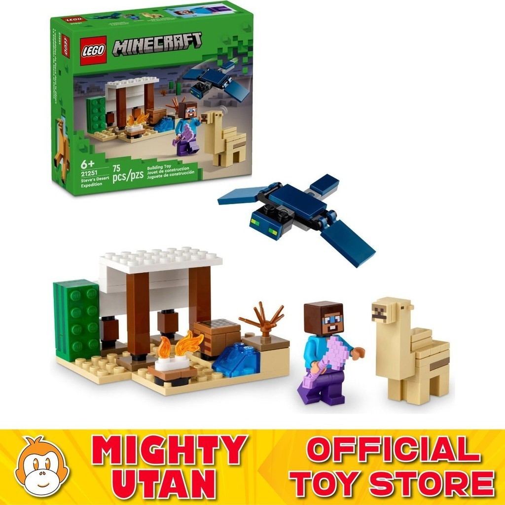 [Original] LEGO Minecraft 21251 Steve's Desert Expedition Toys for Kids ...