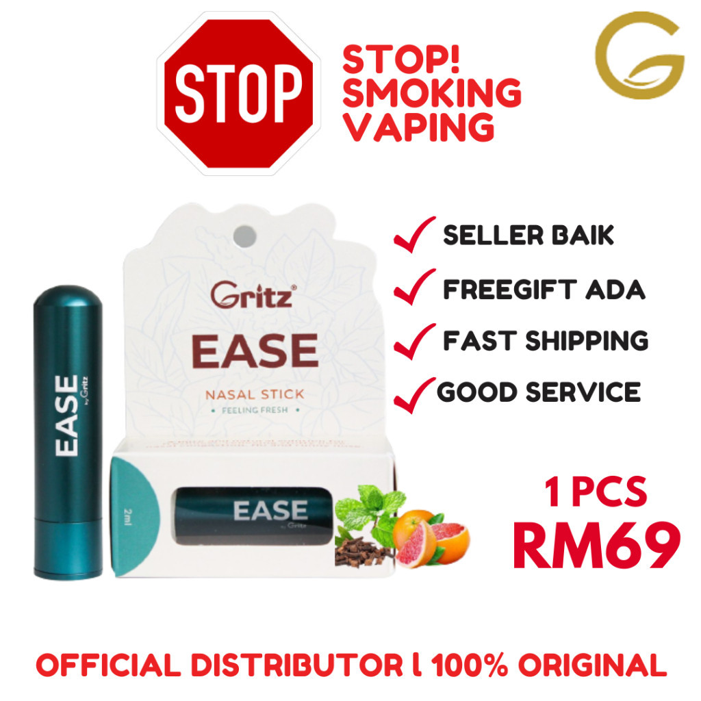 [ORIGINAL HQ] GRITZ Quit Smoking Aid Aromatherapy Inhaler EASE Nasal ...