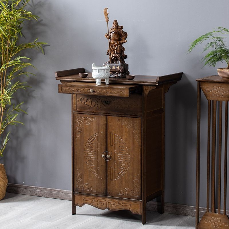 100CM/120CMWooden Buddha Altar Table Shrine God Wealth Shrine Worship ...