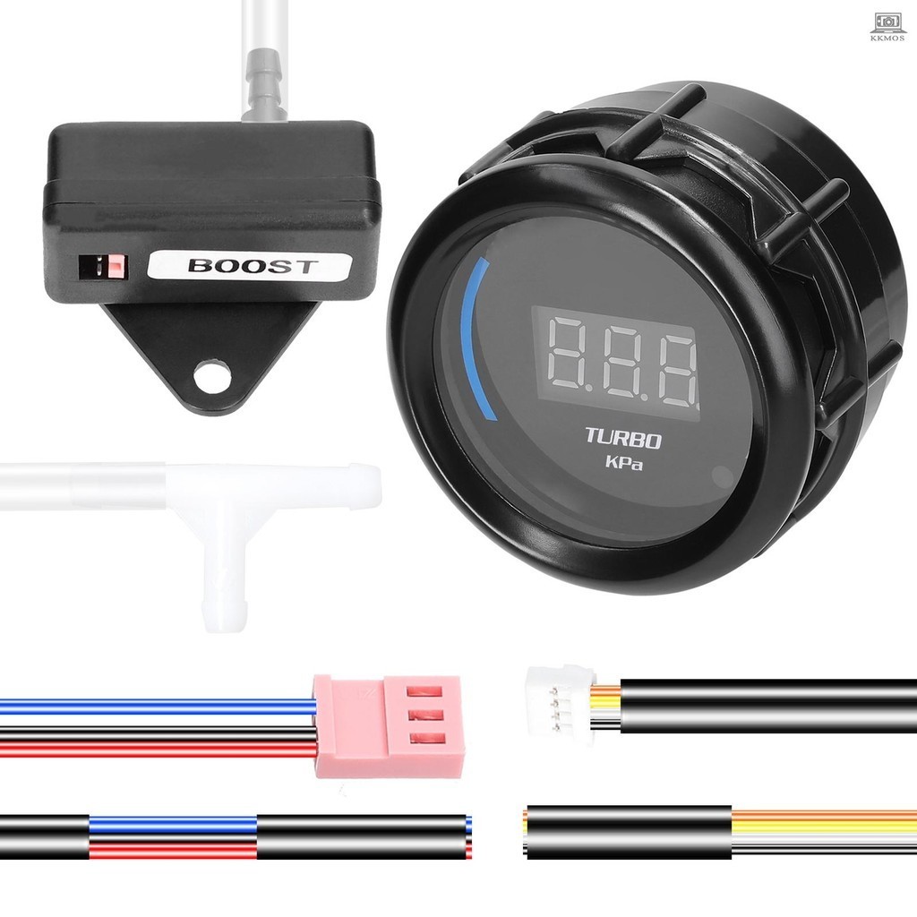 52mm Turbo Boost Gauge Car Digital Meter LED Display 1.0-2.0kPa with ...