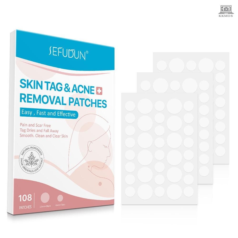 Sefudun 108PCS Skin Tag Remover Patches Acne Blemish Remover Pimple ...