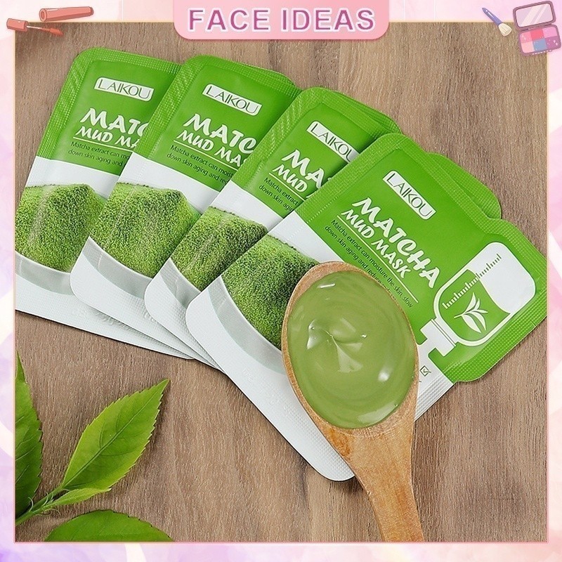 Matcha Green Clay Mud Face Mask Anti Wrinkle Night Facial Packs Dark ...