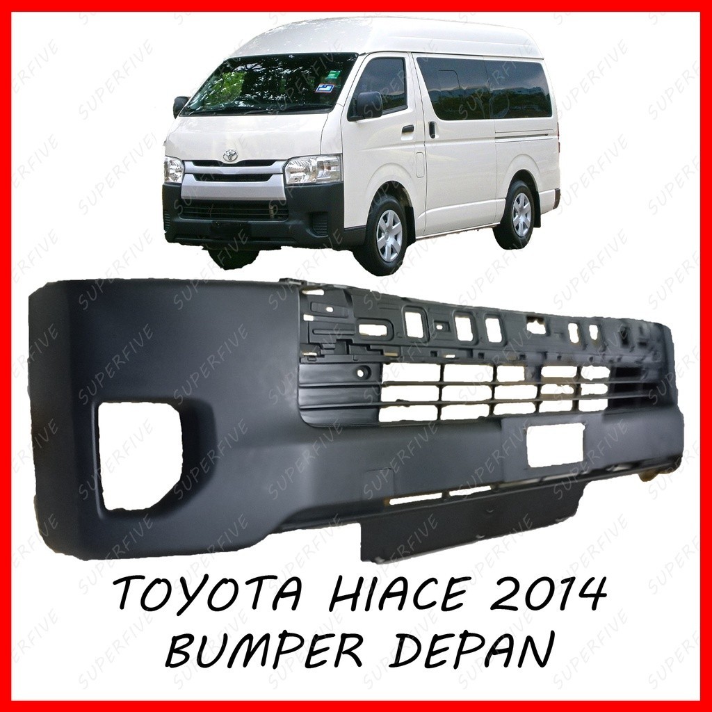 TOYOTA HIACE KDH200 (2014 - 2018) FRONT BUMPER / BUMPER DEPAN | Shopee ...