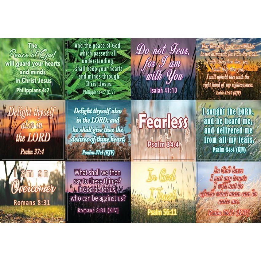 Bible Verses to Soothe Your Soul Stickers ( 5-Sheet) | Shopee Malaysia